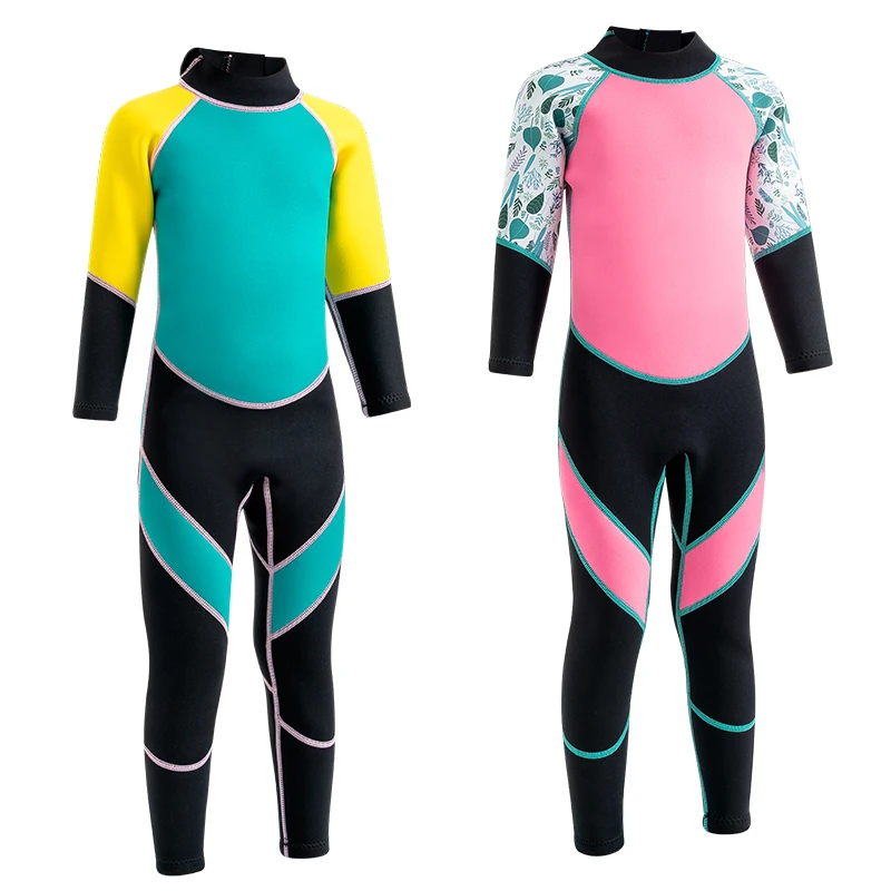Children-Diving-Suit-Boy-Girl-Wetsuit-2-12Years-One-pieces-2MM-Neoprene ...