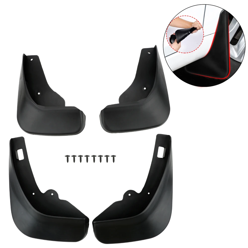 4PCS-Car-Mud-Flaps-Front-Rear-Mudguard-Splash-Guards-Fender-For-Ford ...