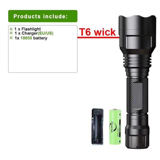 Ultra Hatalmas Cree T6 Led Zseblámpa Mini Kerékpár Fáklya Szuper Fényes ...