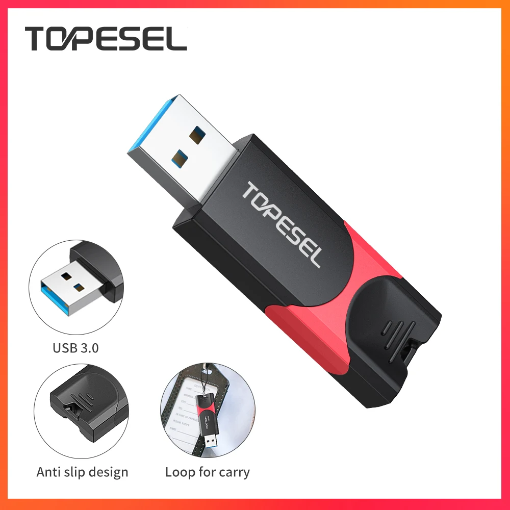 USB 3.0 Flash Drive Thumb Drive Retractable32G 64G128G 256G Zip Drive ...