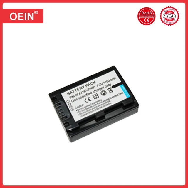 4Pcs NP-FH50 NPFH50 Battery for Sony NP-FH30 NP-FH40 NP-FH50 NP-FH70 NP-FH100 DSC-HX1 HX100V ...