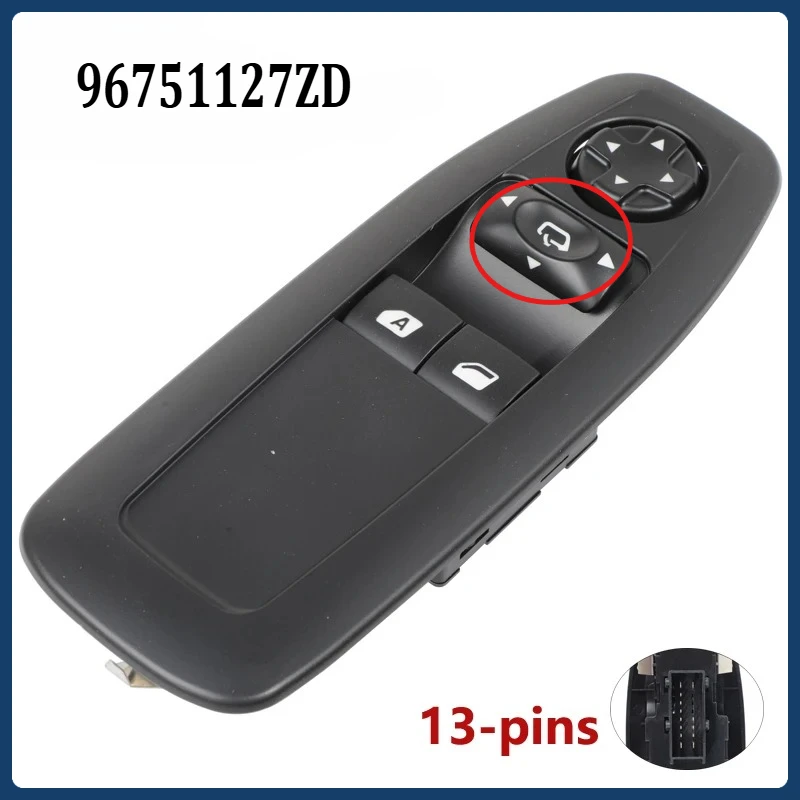 96751127ZD With Fold Front Left Power Window Switch Glass Lifter ...