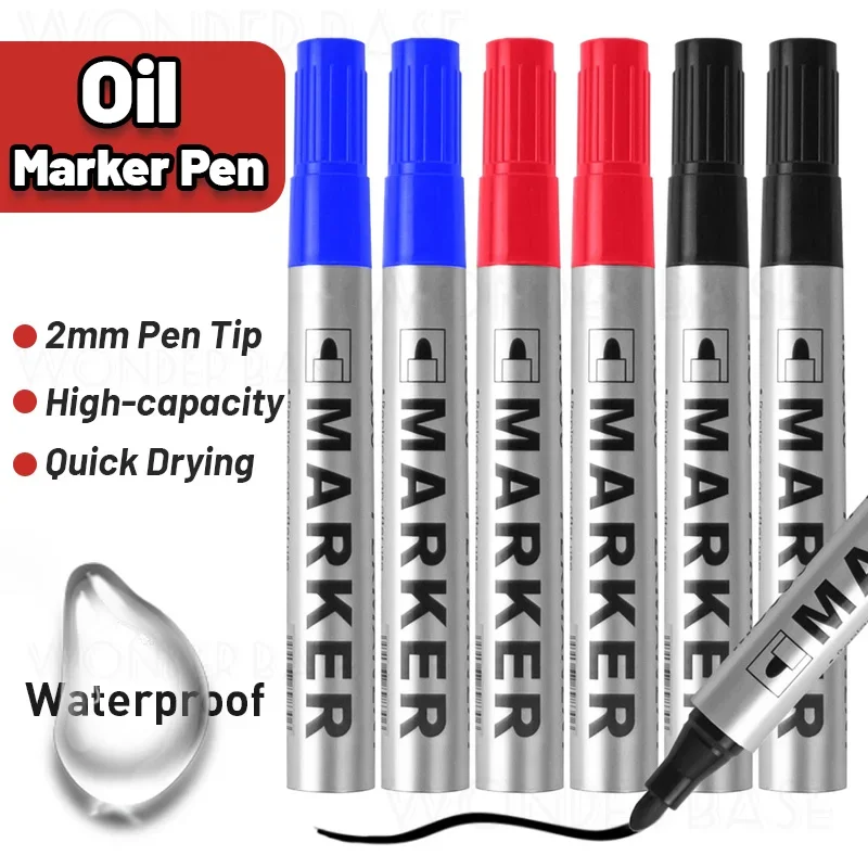 3-6-12Pcs-Set-Permanent-Art-Marker-Pen-Fine-Point-Waterproof-Quick ...