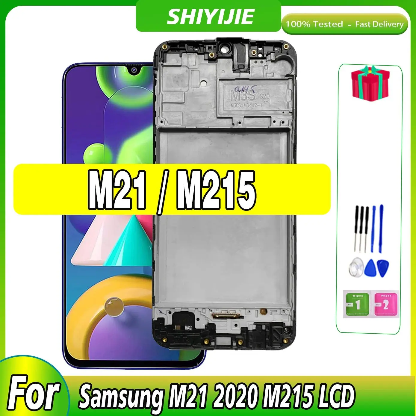 Pantalla-t-ctil-Super-AMOLED-para-SAMSUNG-Galaxy-M21-2020-digitalizador ...