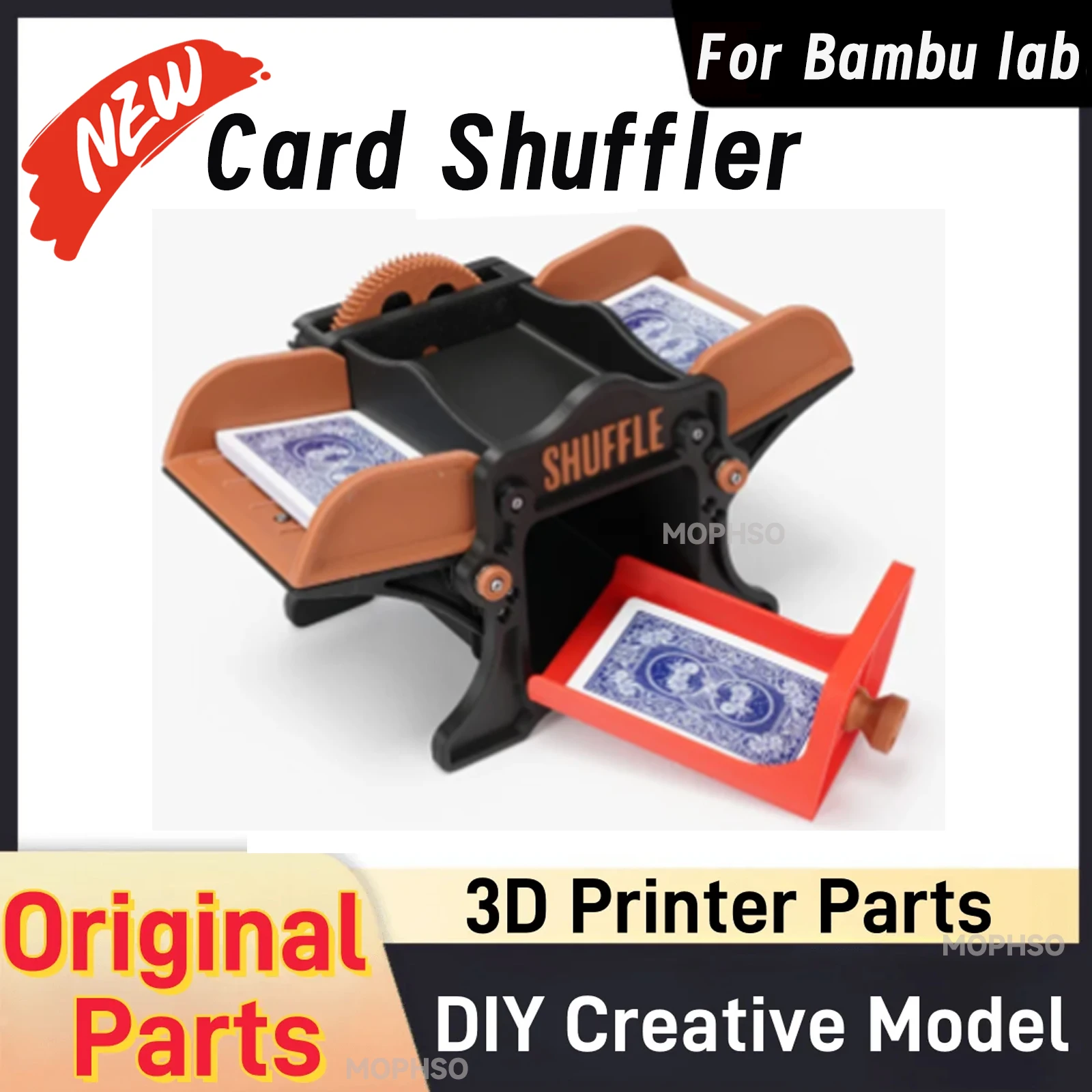 For-Bambu-Lab-3D-printing-DIY-Creative-Model-Card-Shuffler-LED-Light ...