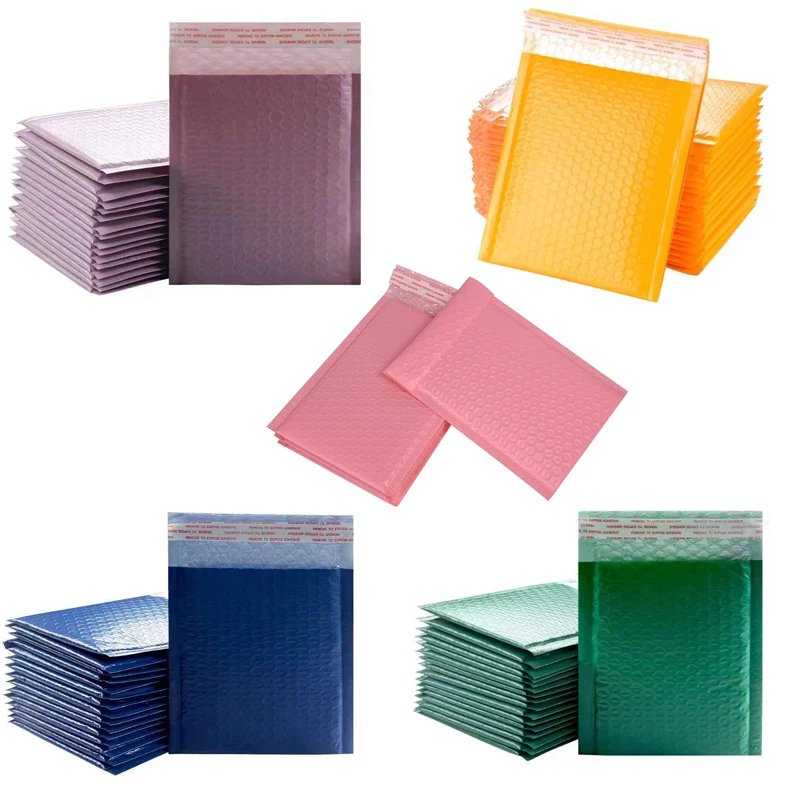 14x16cm-13x18cm-Bubble-Bag-Plastic-Film-Bubble-Envelope-Pink-Blue-Poly ...