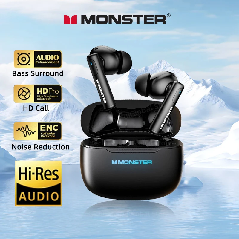 Monster-xkt26-bluetooth-5-4-fones-de-ouvido-tws-alta-fidelidade-est-reo ...