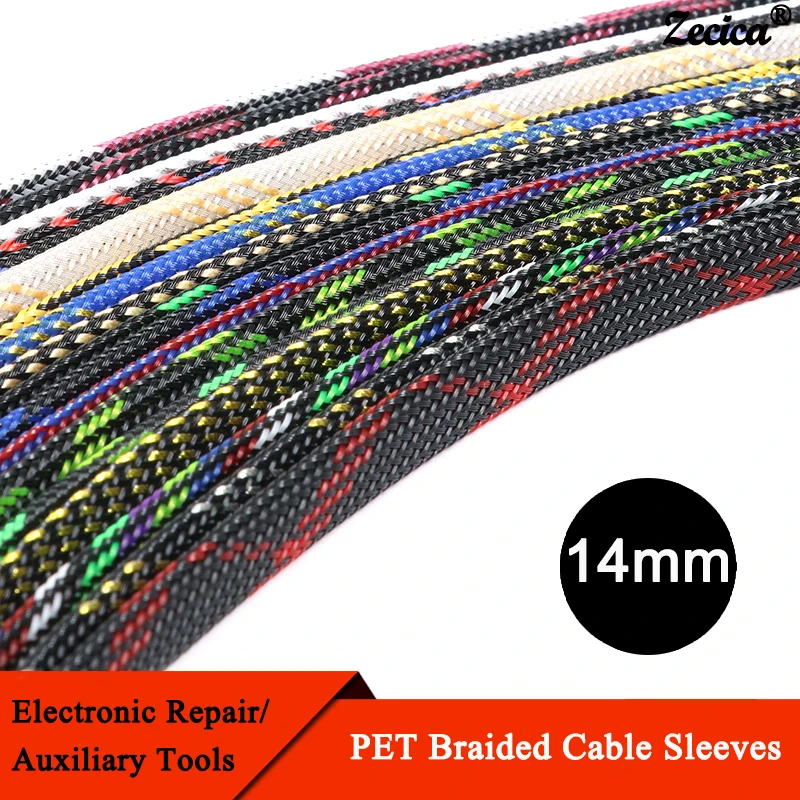 1-50M-PET-Braid-Sleeve-High-Density-14mm-Insulated-Expandable-Cable ...