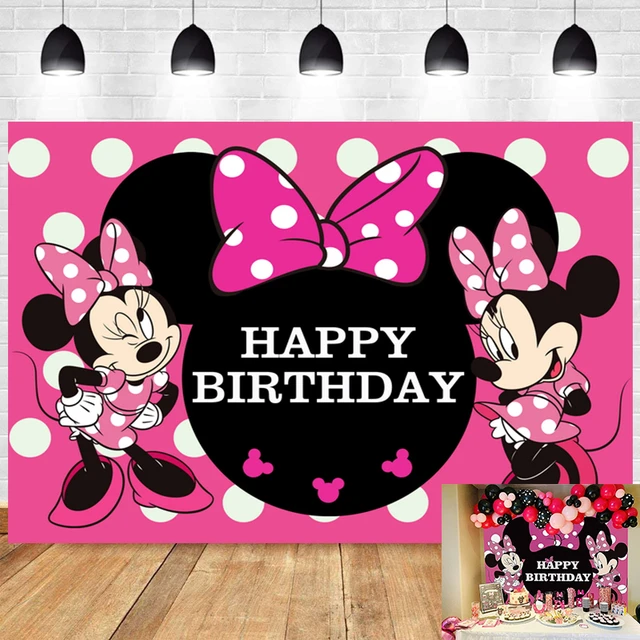 Minnie Mouse Happy Birthday Banner