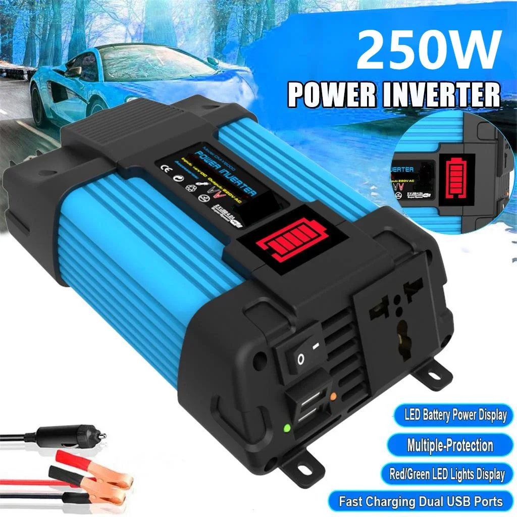 12V-To-220V-110V-250W-Modified-Sine-Wave-Inverter-On-board-Conversion ...