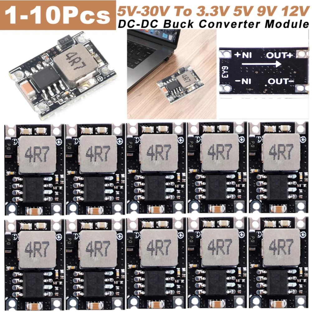 1-10PCS-DC-DC-Buck-Power-Supply-Module-Adjustable-Buck-Converter-Module ...