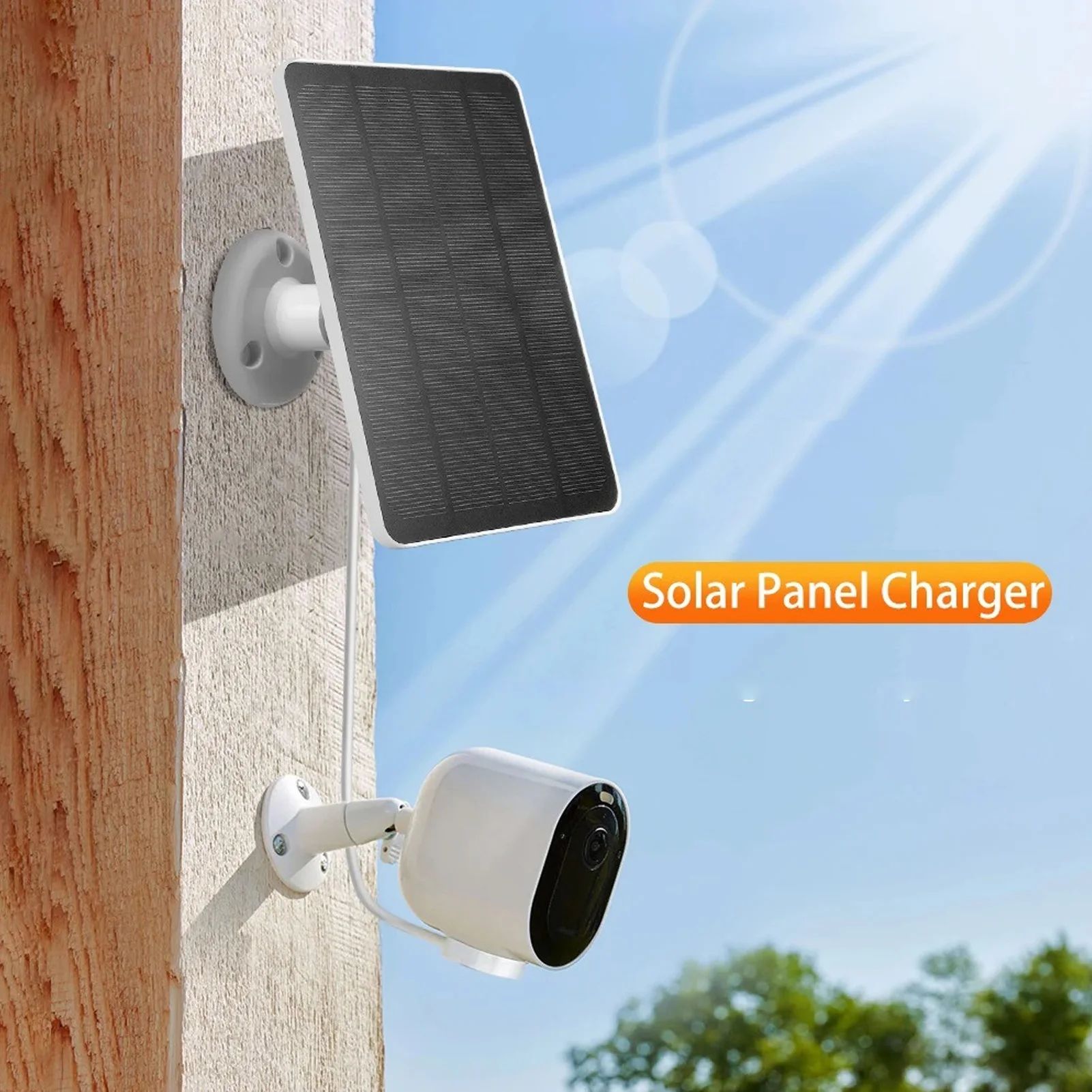 Outdoor-Camera-Solar-Panel-High-Efficiency-Lightweight-Security-Camera ...