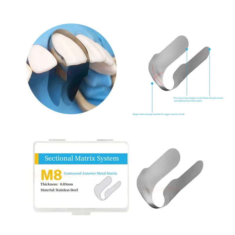 30Pcs-Dental-Matrix-Contoured-Anterior-Metal-Matrix-Bands-Sectional-Matrix-System-Twin-Anterior ...