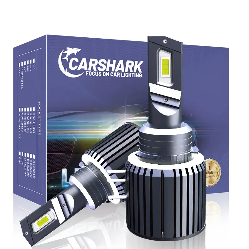 Carshark H15 LED 전구 Canbus 오류 없음 80W 20000LM 자동차 조명, 아우디 메르세데스 벤츠 BMW 폭스 바겐 골프 주간 주행등 ...