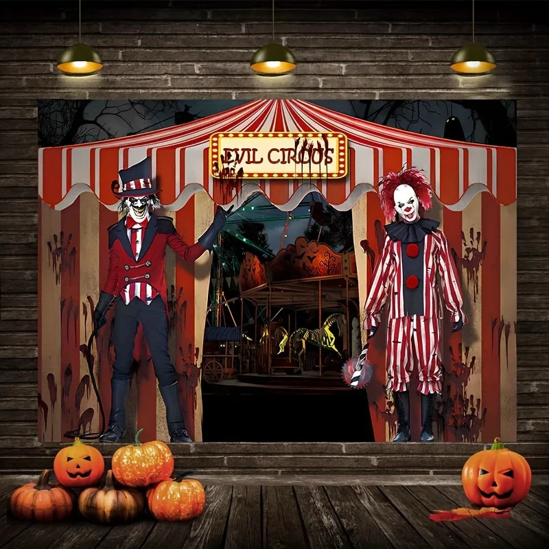 Horror-themed-evil-circus-background-suitable-for-Halloween-parties-no ...