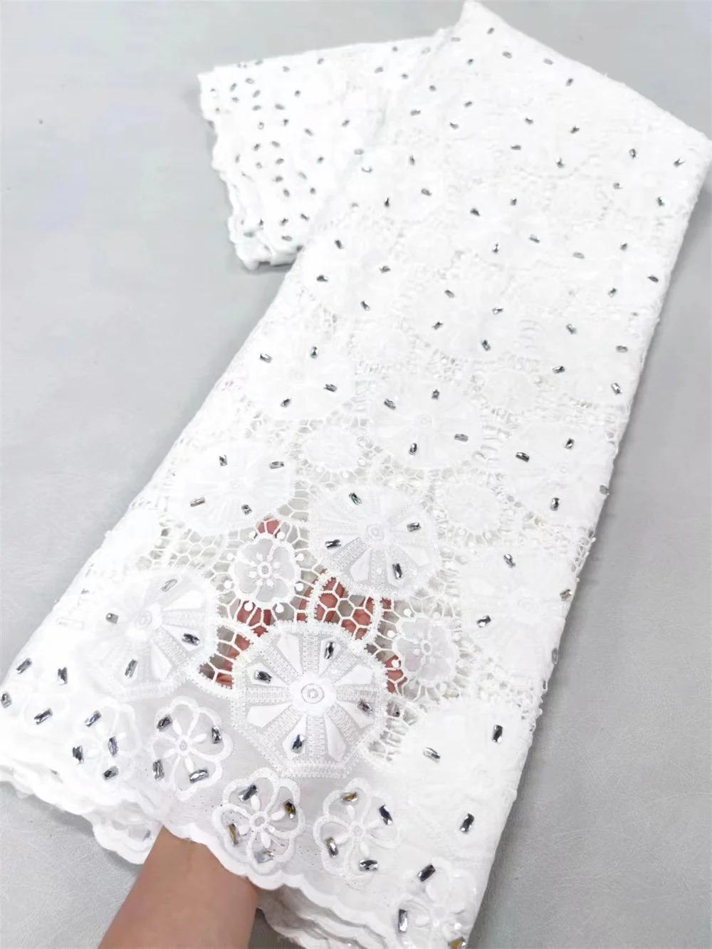 White-Nigerian-Lace-Fabric-2024-High-Quality-French-Lace-Fabric-Elegant ...