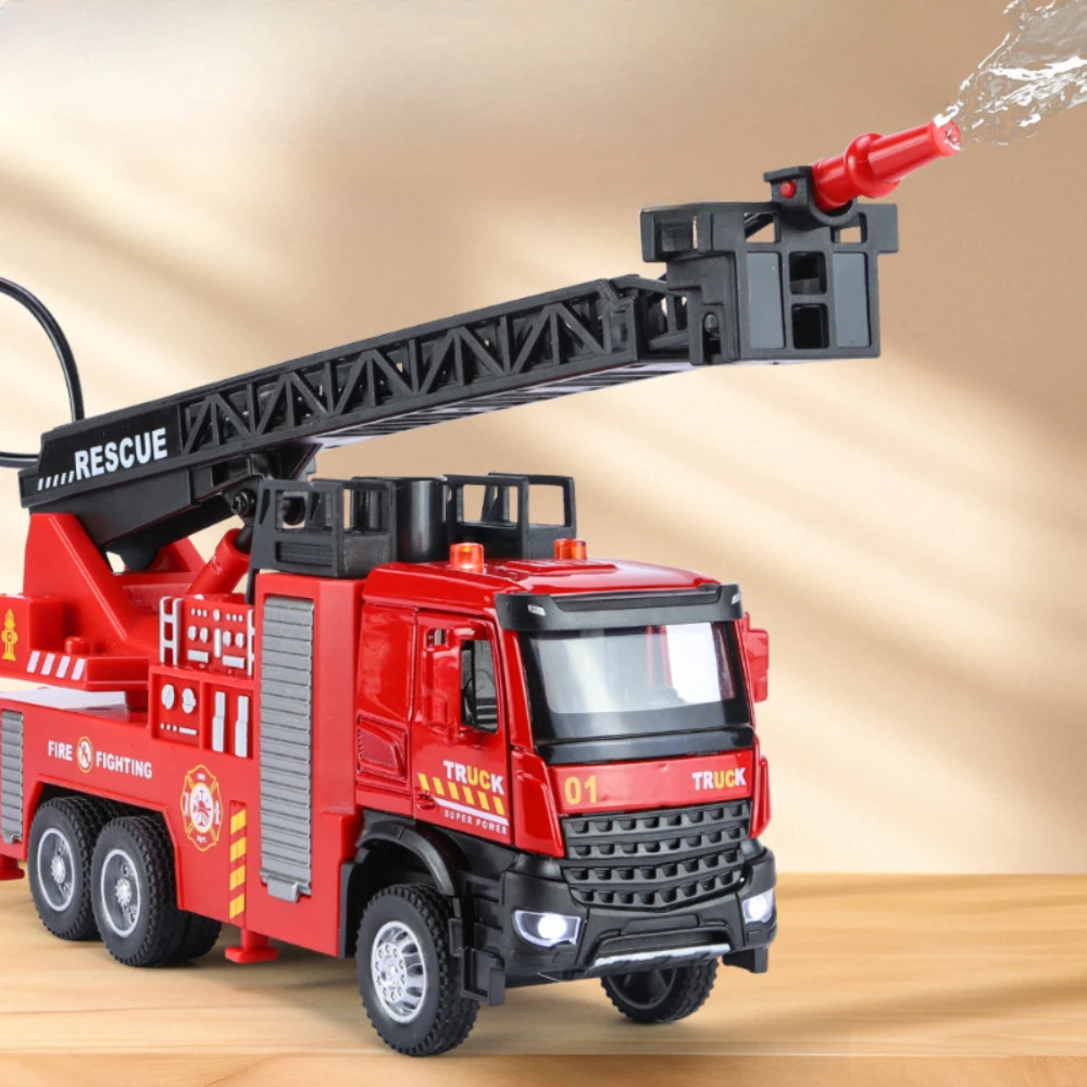 1-32-Fire-Truck-Car-Model-Toys-Simulation-Metal-Fire-Engine-Vehicle ...