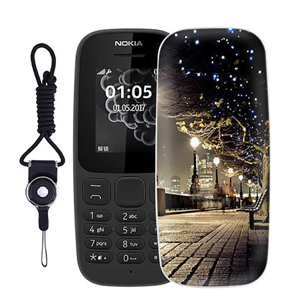 Чехол для Nokia 105 2019 4G Черный Мягкий матовый чехол из ТПУ Защитная ...