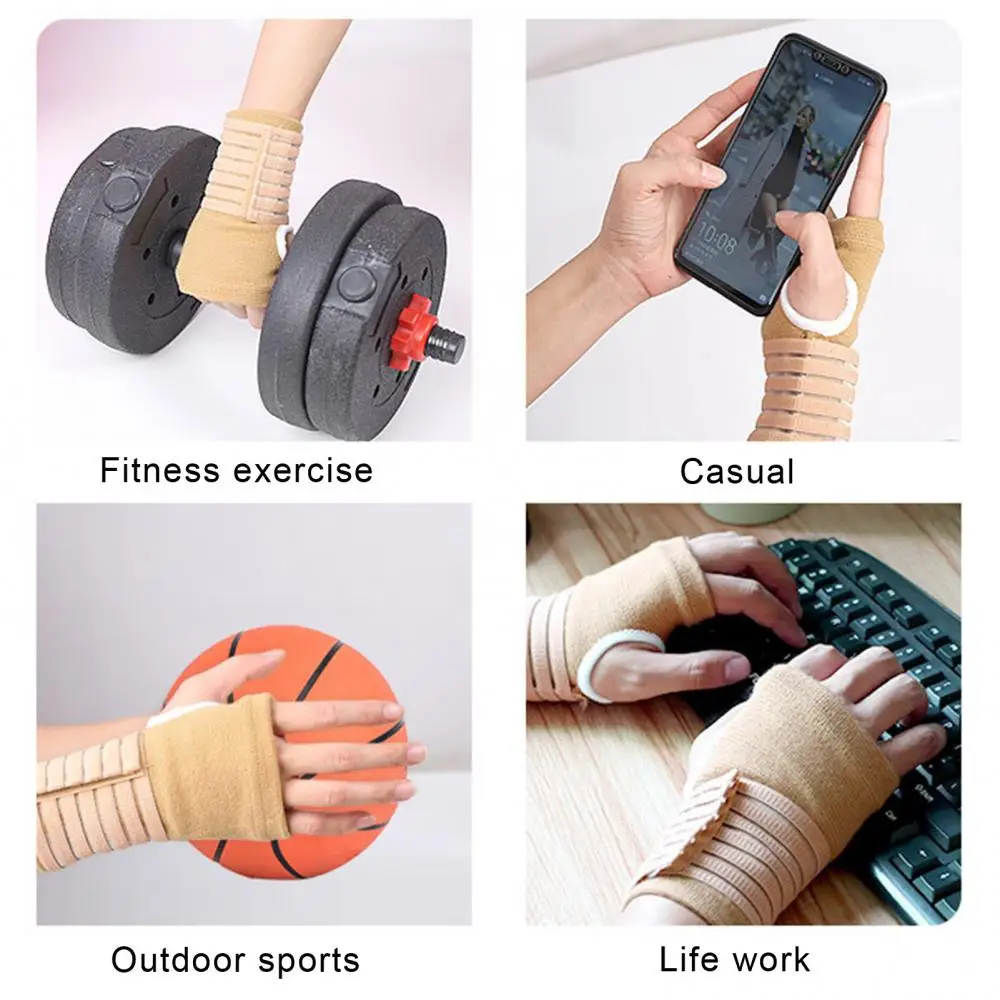 2Pcs Elastic Carpal Tunnel Wristbands Exercise Wrist Protector Brace ...