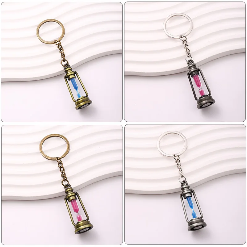 Creative-Vintage-Unique-Alloy-Hourglass-Keychain-Minimalist-Nostalgic ...
