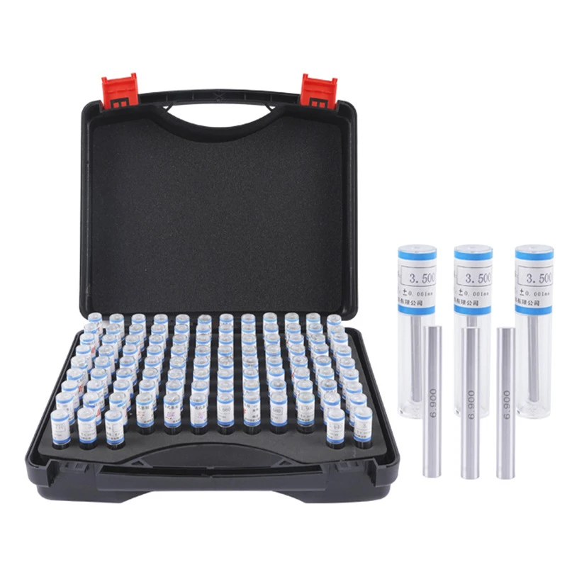 1~2~3~4~5 0.3-1MM 1-10MM Precision Steel Pin Gauge step 0.01mm Smooth Plug Gauge Hole Gauge set ...