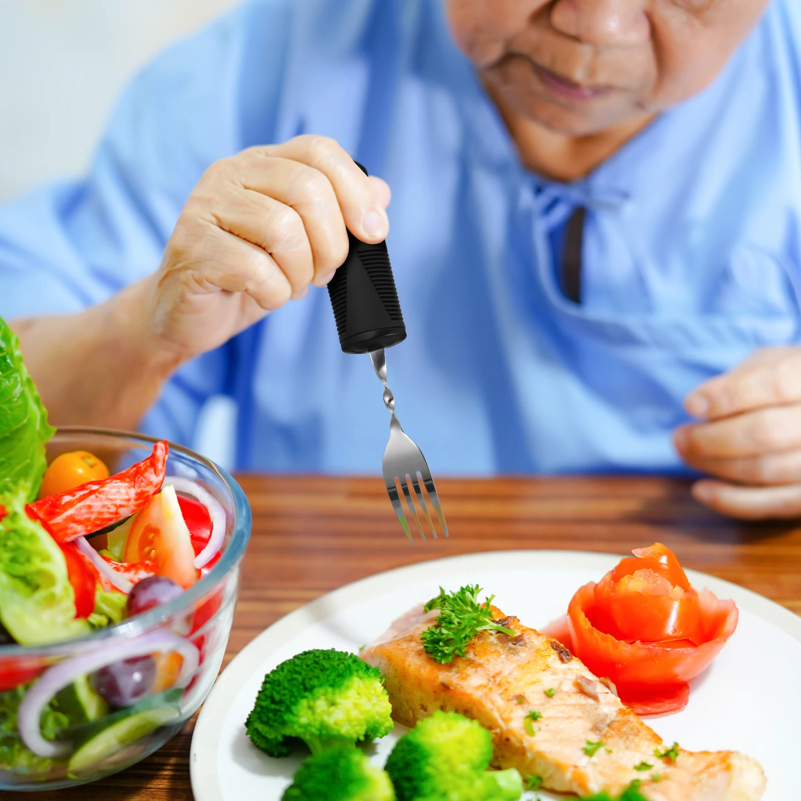 3 Pcs Adaptive Utensils Elderly Disabled Tableware for Adults Eating ...