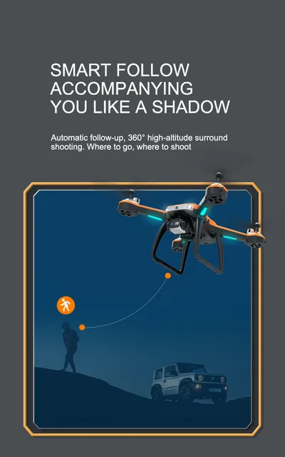 HK89 UAV professional 4K HD dual camera GPS 5G WIF wide-angle FPV ...