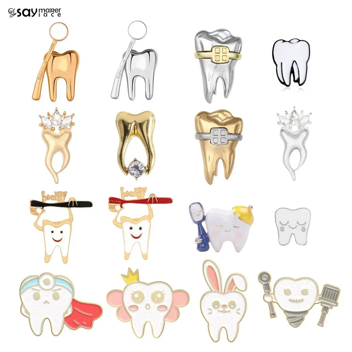 1PCS-Classic-Fashion-Tooth-Shape-Cute-Medical-Brooch-Pin-For-Doctor-Nurse-Lapel-Backpack-Badge ...