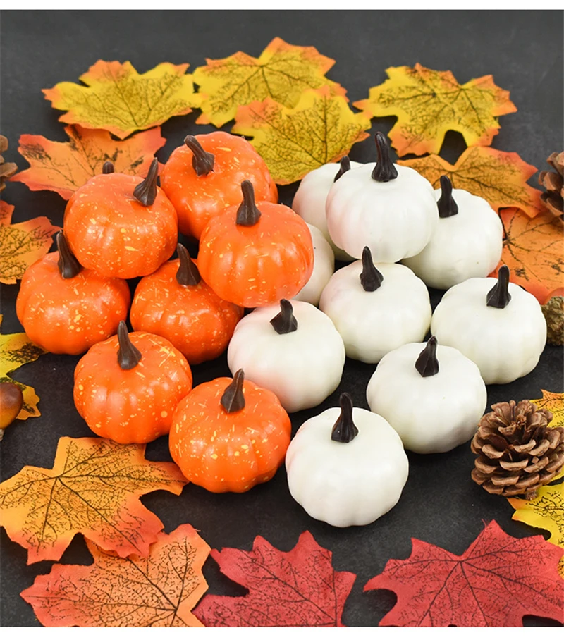 Artificial Pumpkins For Centerpieces Bulk Halloween Artificial Small