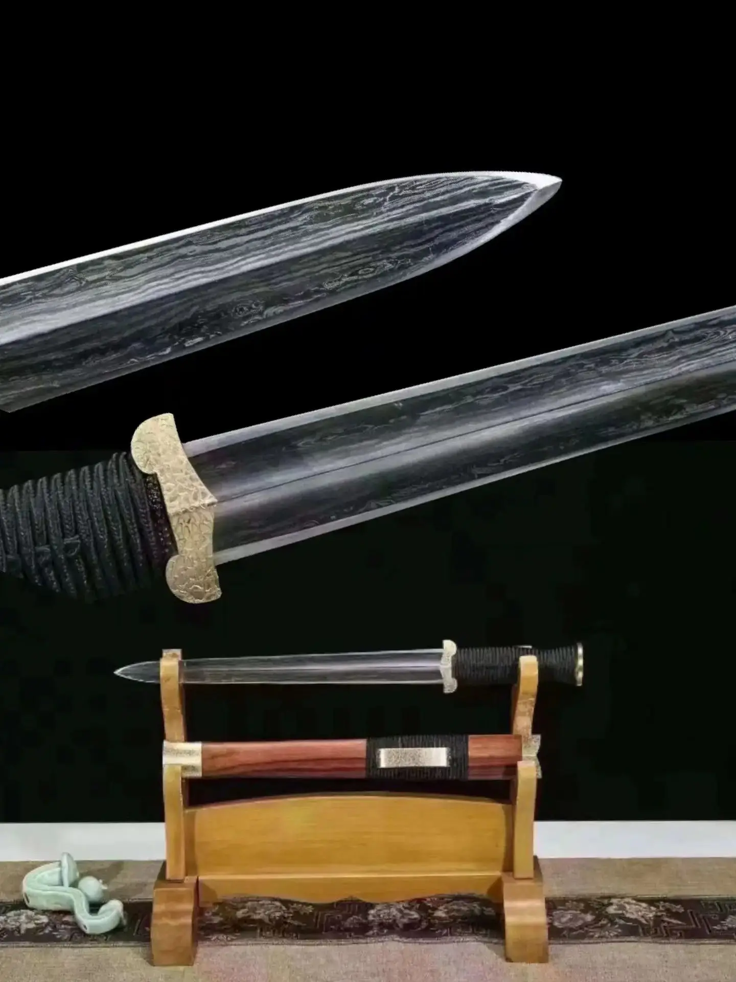 Short-Chinese-Horizontal-Battle-Sword-Real-Handmade-Multi-Refined ...