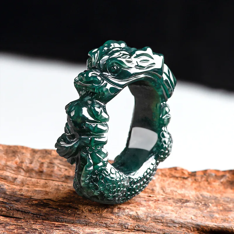 Jade Dragon Ring