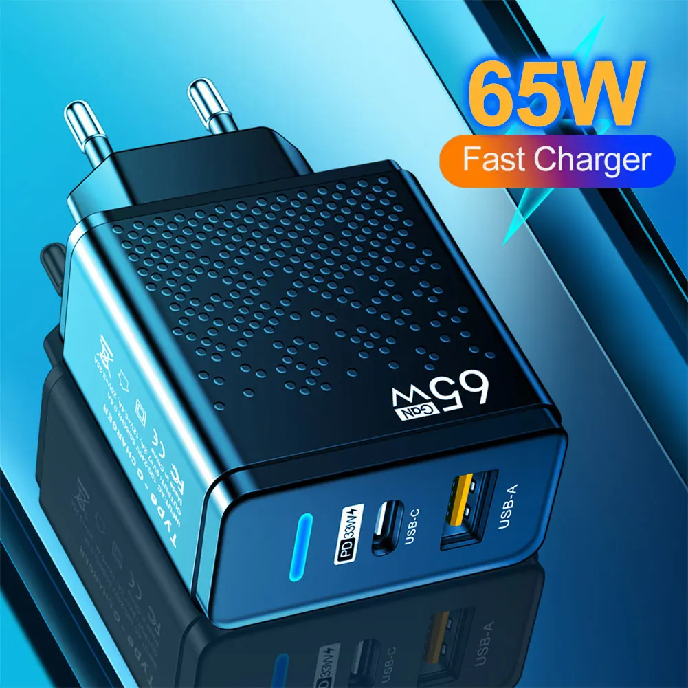 65W-GaN-LED-USB-33W-PD-Type-C-USB-A-Fast-Charger-Adapter-Protable-Wall ...