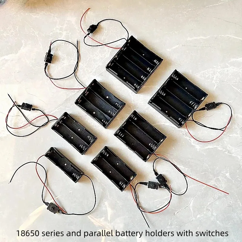 1/2/3/4x18650 Battery Holders Box Series And Parallel Connection ...