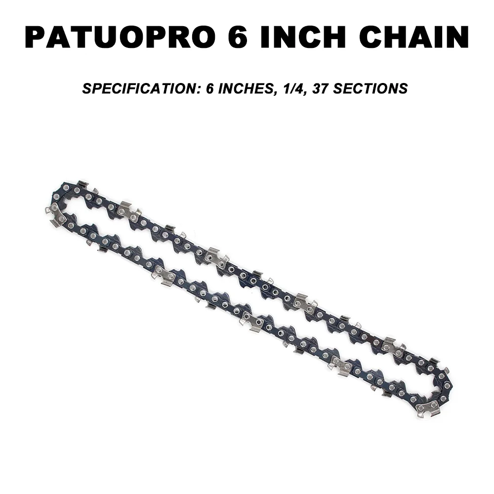 PATUOPRO 6 inch Chainsaw Chains Replacement Guide 37 Drive Links Saw ...