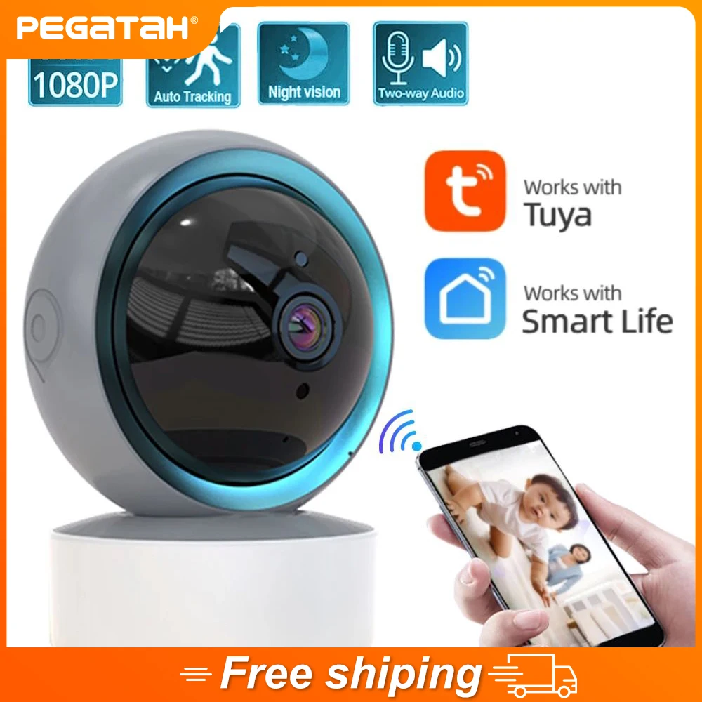 Tuya Wifi IP Camera 1080P Baby Monitor 360° PTZ Motion Detect 2 Way ...
