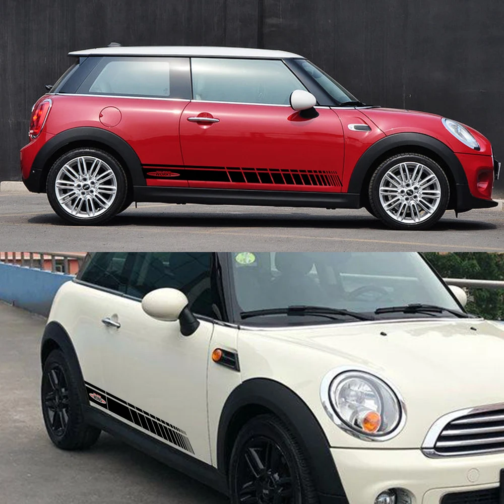 Pegatinas de rayas de carreras para MINI John Cooper Works R56, R58 ...