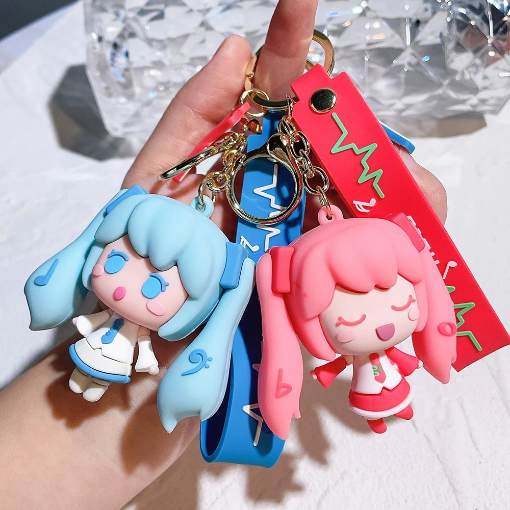 Cute-Kawaii-Hatsune-Miku-Anime-Figure-Cute-Keychain-Pendant-Keybuckle ...