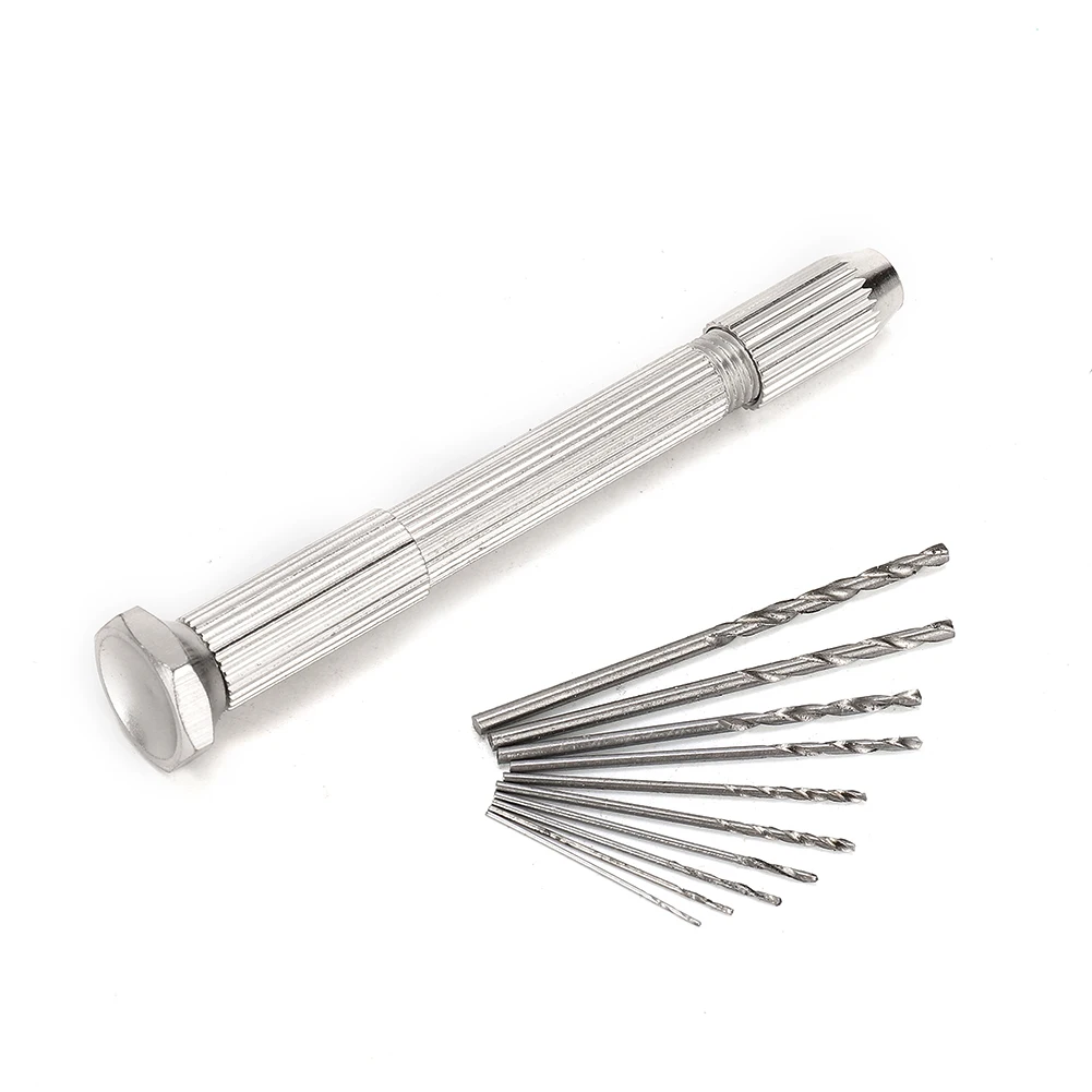 Mini-Hand-Drill-With-Keyless-Chuck-0-8mm-3-0mm-HSS-Drill-Bits-For ...