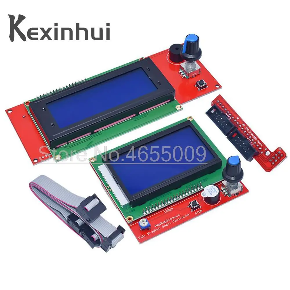 3D-2004-LCD-12864-Display-3D-Printer-Reprap-Smart-Adapter-Controller ...