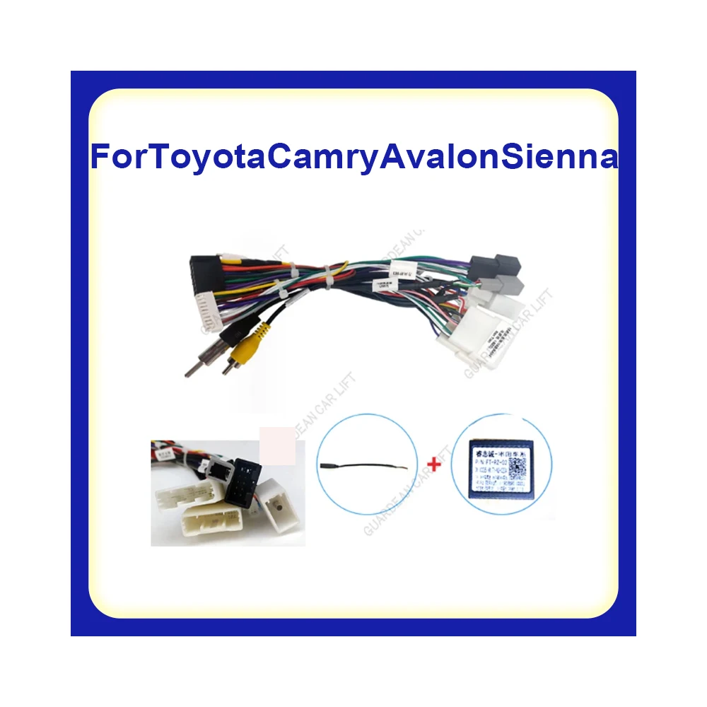 Car-Audio-Android-16Pin-Wiring-Cable-Adapter-With-Canbus-For-Toyota ...