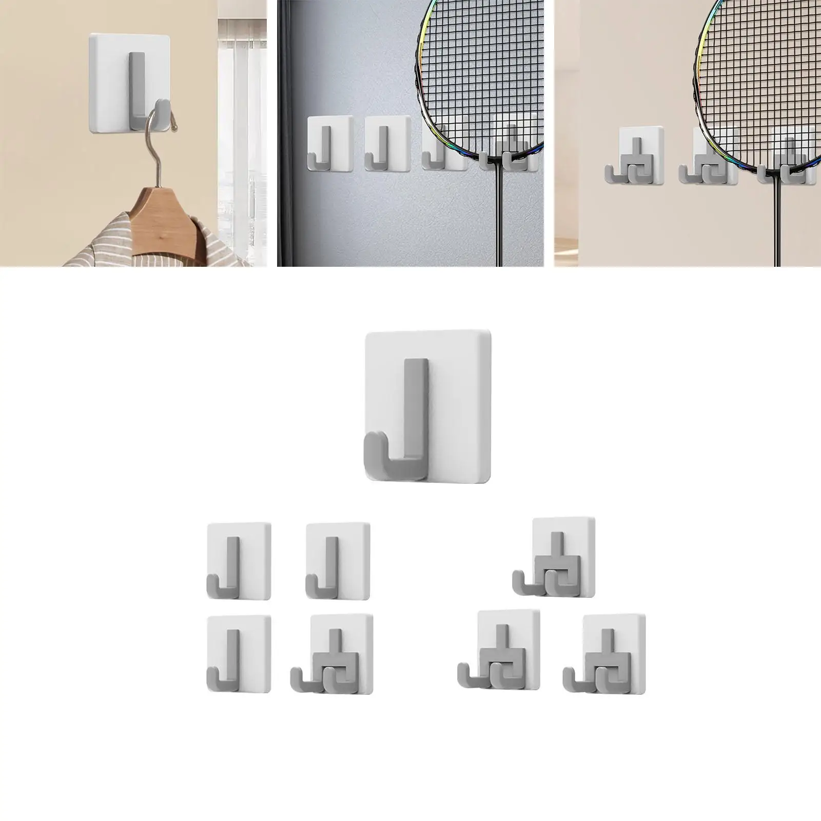 Wall-Mounted-Racket-Rack-Vertical-Display-Holder-Universal-Gym ...