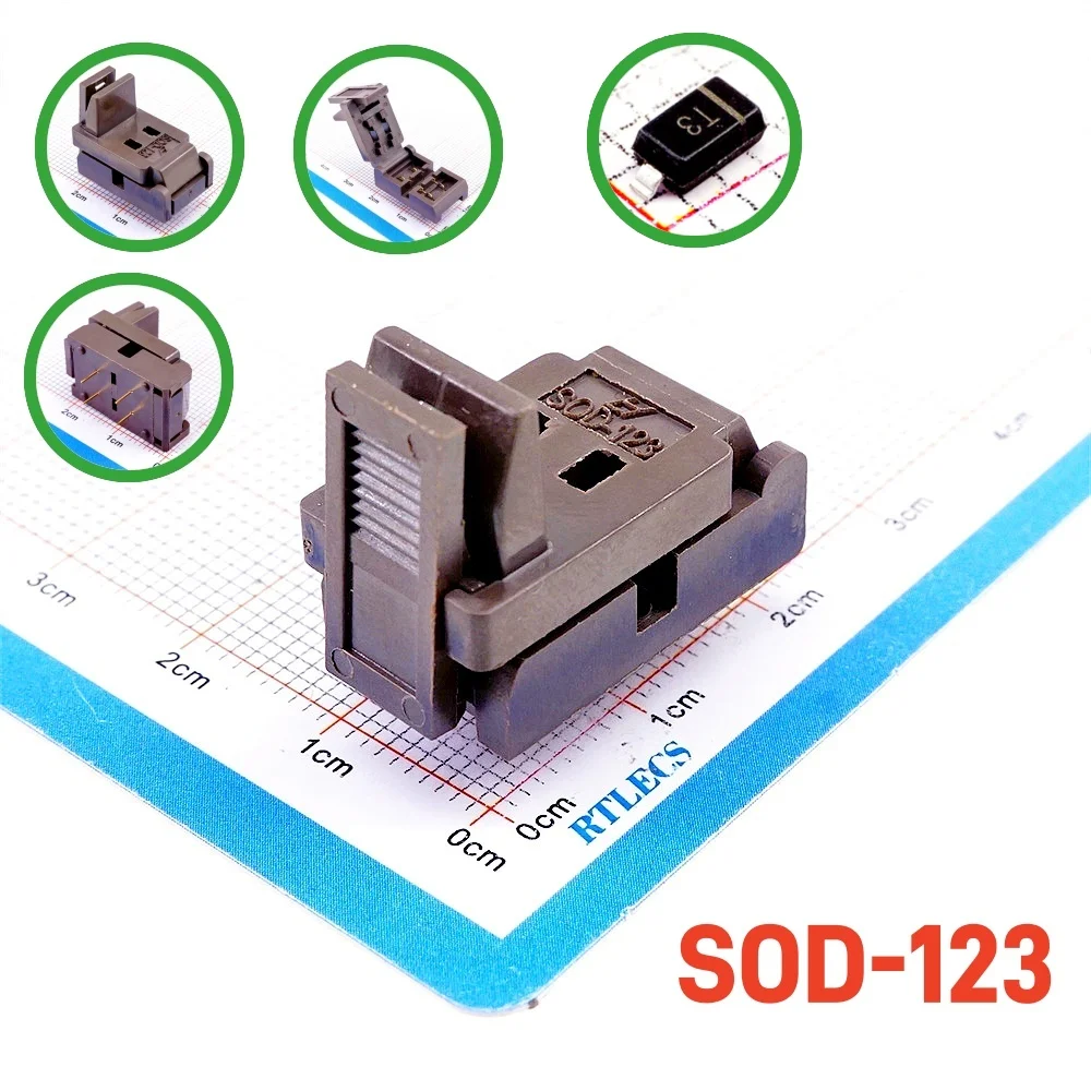 1-5-Pcs-SOD123-Burn-in-Socket-Test-Flip-Lock-Transistor-Package-SOD ...