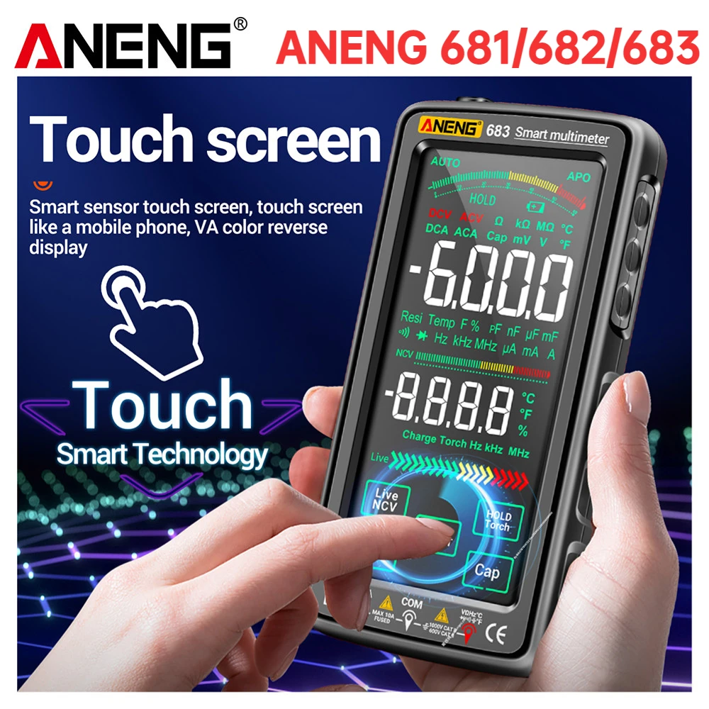 ANENG-mult-metro-Digital-recargable-681-682-683-probador-de-voltaje-CA ...