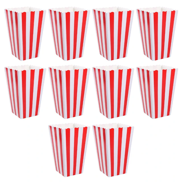 All White Popcorn Buckets