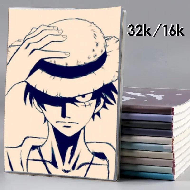 16K-32K-Anime-One-Piece-Luffy-Zoro-Notebook-A5-Journals-Kawaii-Notepads ...