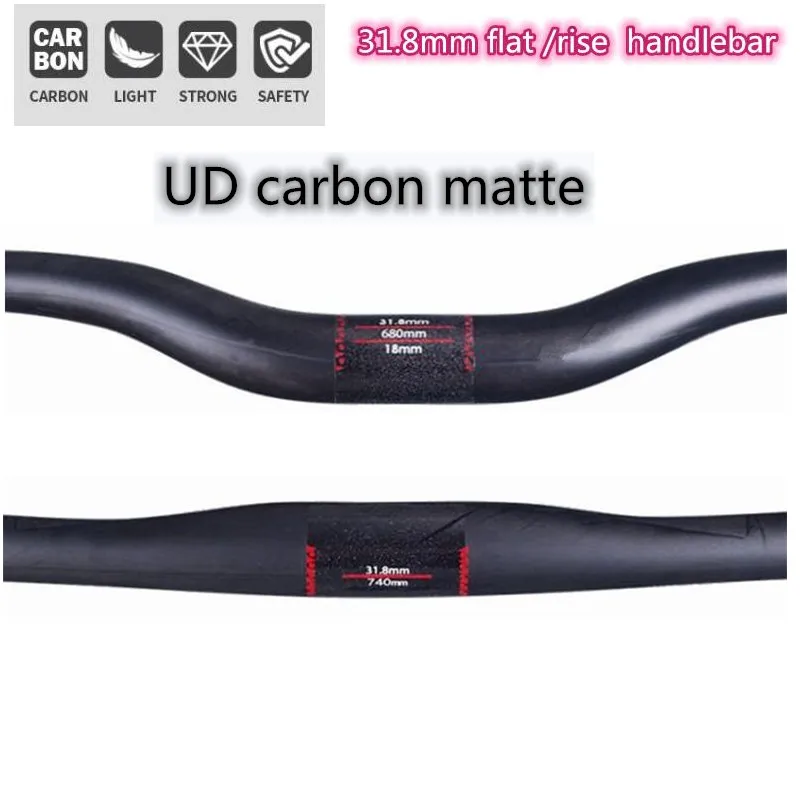 UD-carbon-handlebar-Matte-Full-Carbon-Fiber-Mountain-Bicycle-Straight ...