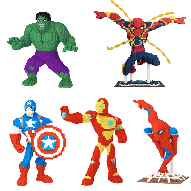 Disney-Superhero-Diamond-Building-Blocks-Captain-America-Iron-Man-Hulk ...