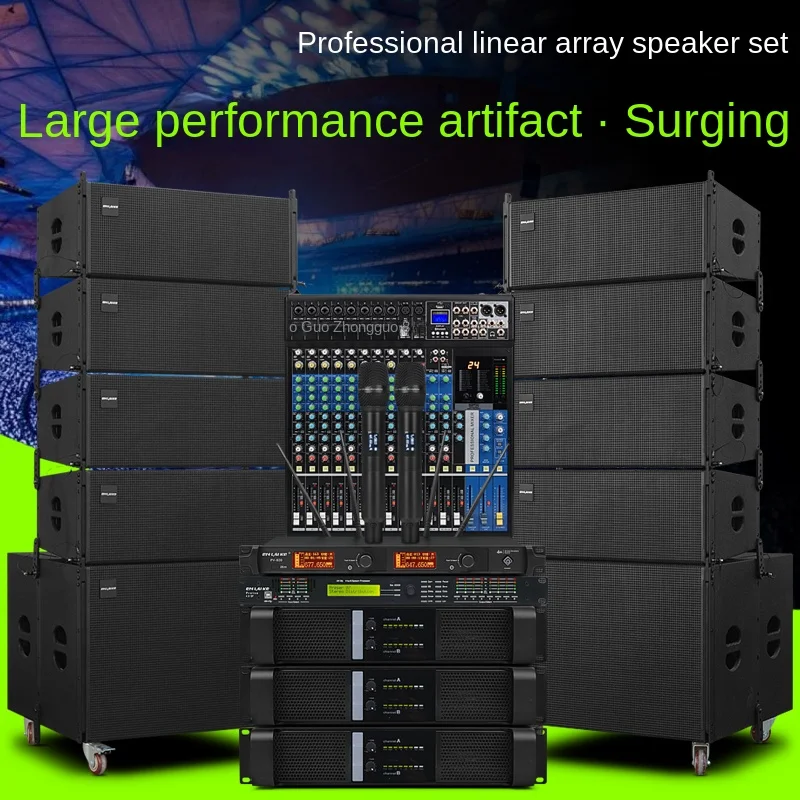 Encene-o-orador-remoto-do-desempenho-ajustado-nico-par-disposi-o-linear ...
