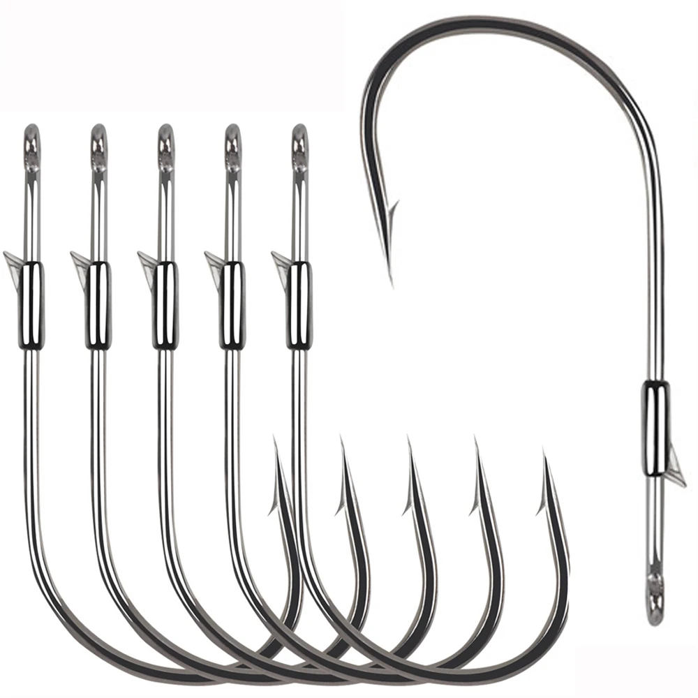 30-50-100Pcs-Worm-Fishing-jig-Hooks-Trolling-Texas-rig-Wide-Gap-Drop ...