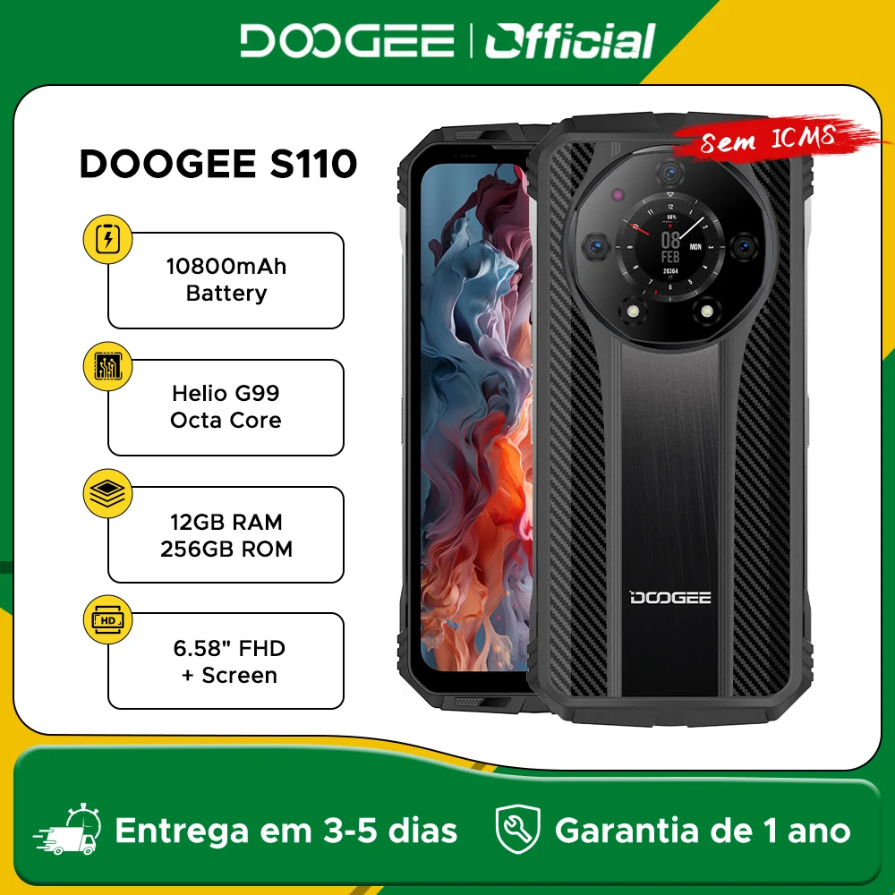 Doogee-S110-Rugged-Rear-Display-12GB-256GB-Tela-Fhd-De-6-58-Polegadas ...